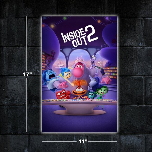 Art | Inside Out 2 Movie Poster 11x17 Film Wall Art Print Merch Kids ...